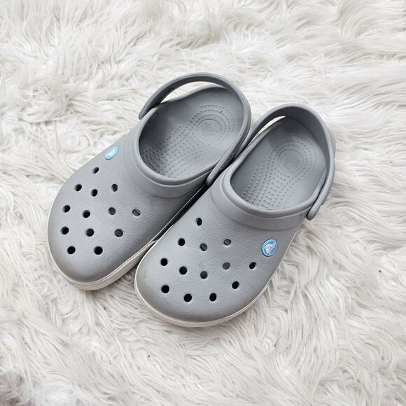 CROCS | Shoes | Crocs Unisexmens 5women 7 Crocband Clogs Light Grey And ...